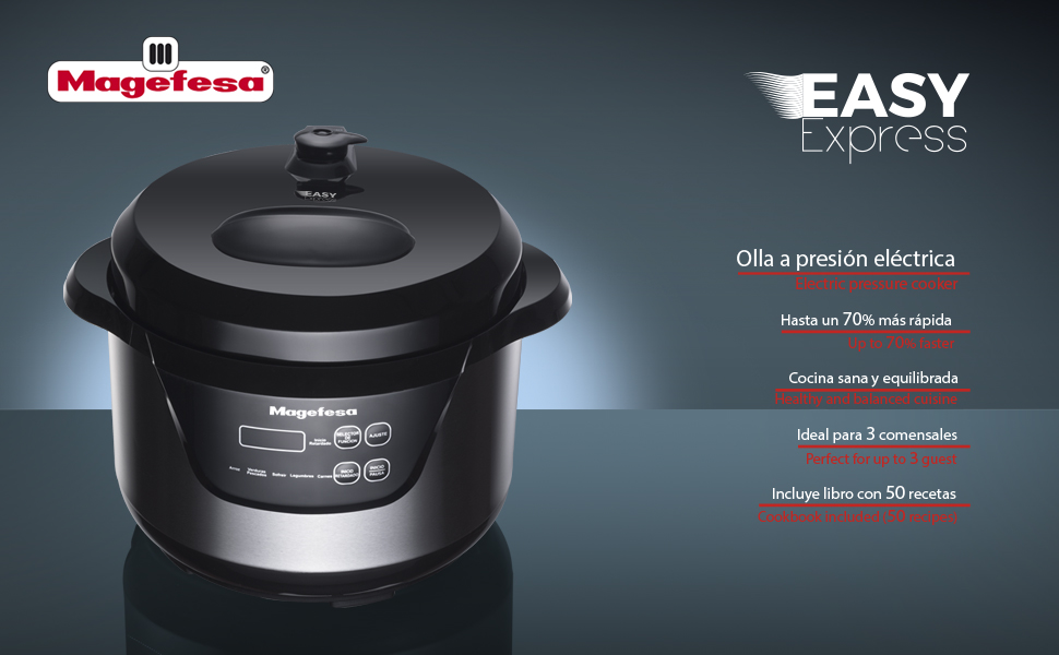 Magefesa Easy Express - Olla Express Programable Eléctrica Multifunción ...