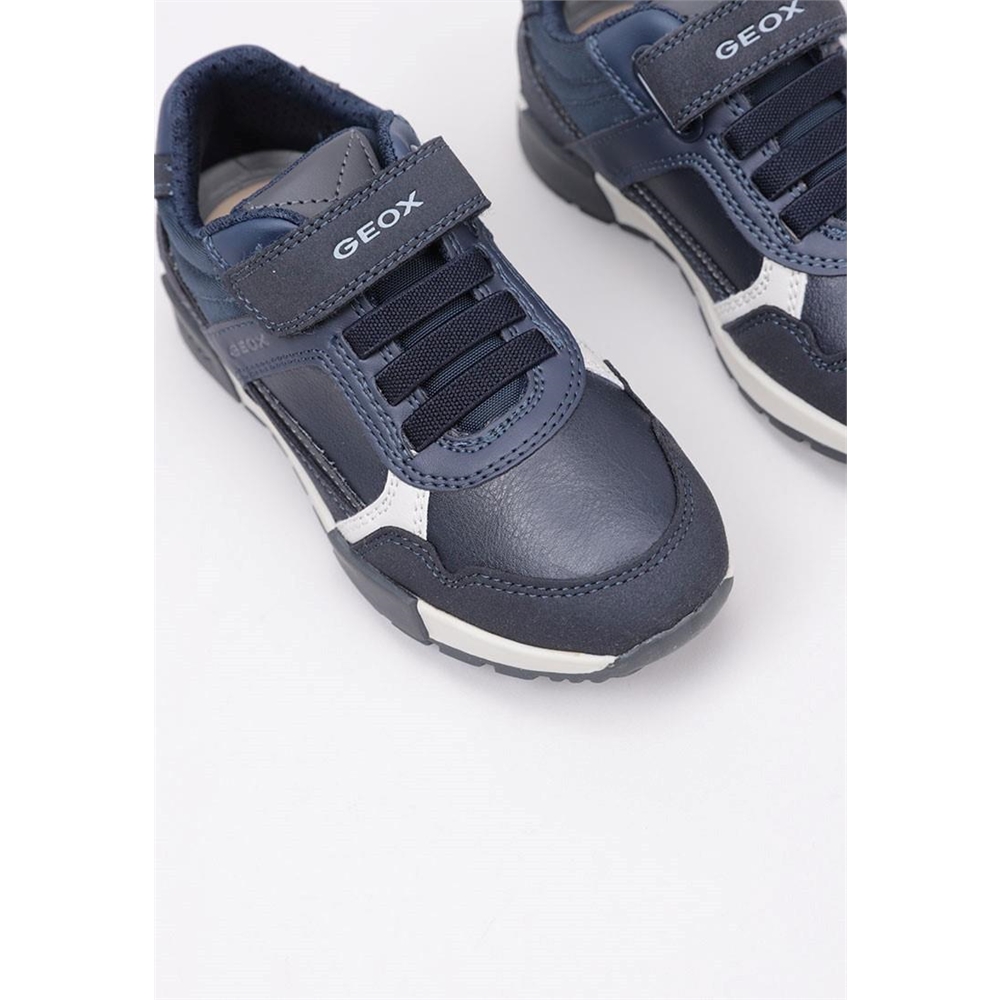 Geox J ALFIER BOY A ZAPATILLA DEPORTIVA VELCRO niño Azul | Miravia