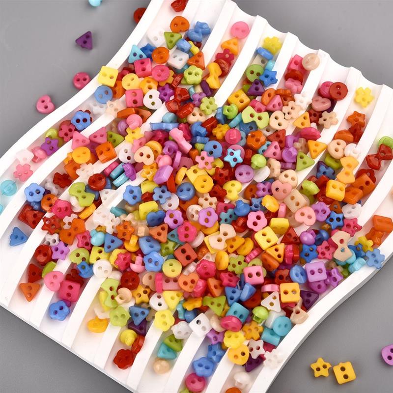 100pcs Botones Miniatura Plásticos Para Ropa De Muñecas Y Artesanía DIY ...