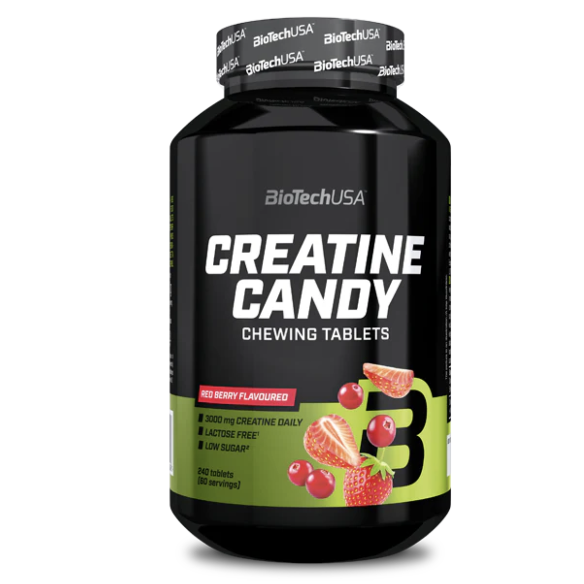 Biotech USA Creatina Candy 240 Tabletas Masticables Energía y Rendimiento | Miravia