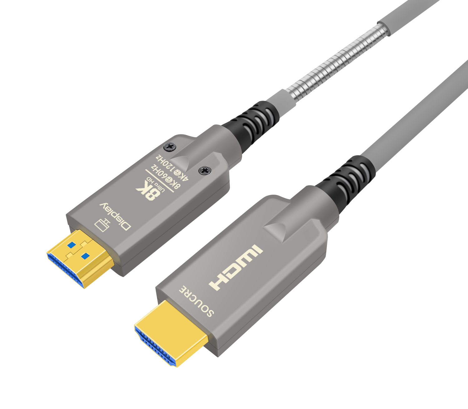 Cable de fibra blindado HDMI2.1 AOC, 50m, 8K, 7680x4320, 8K (60P), 3D ...