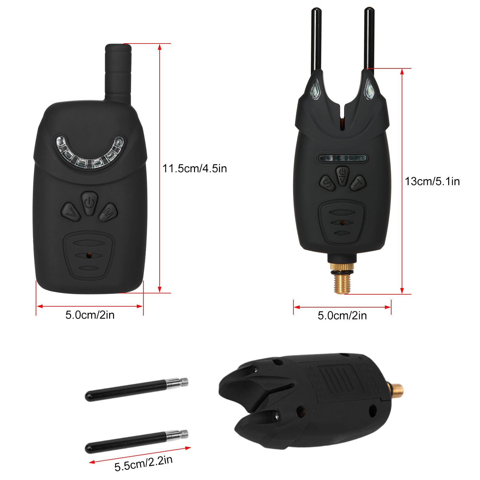 Lixada juego de alarma de pesca Digital inalámbrica, Kit de alerta de ...