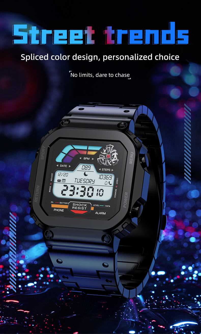 AW39 reloj inteligente con Bluetooth, pulsera con control del ritmo ...