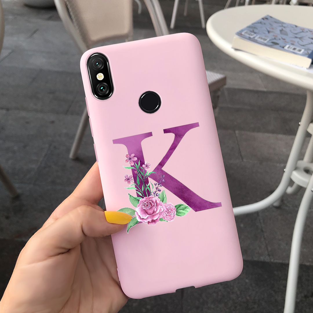 Funda de teléfono con letras bonitas para Xiaomi Mi 8 Lite, carcasa ...