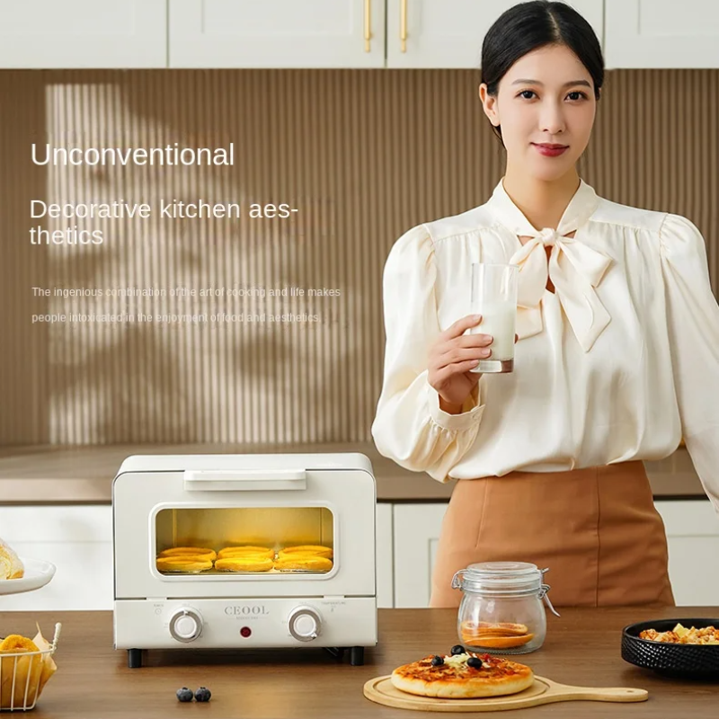 Horno pequeño multifunción para el hogar, horno eléctrico controlado por temperatura, Mini horno ...