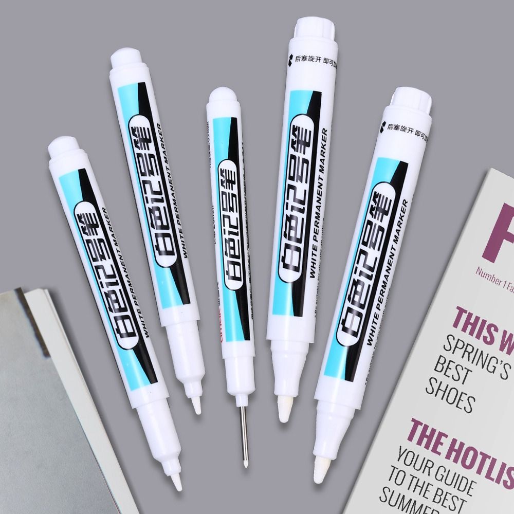 Rotuladores blancos de pintura permanente, rotuladores resistentes al ...
