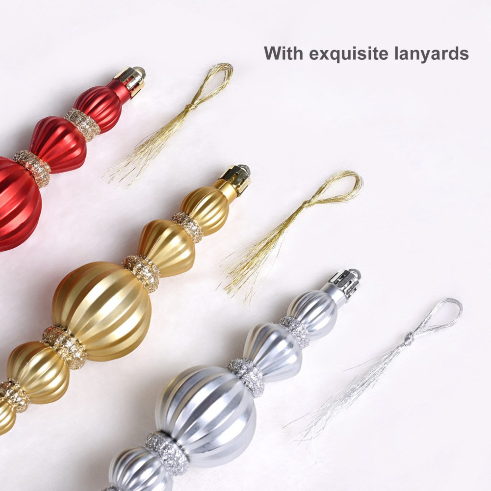 Bolas de Cono Largas de Navidad 6PCS Decoración de Paredes y Puertas de Árbol de Xams Ornamentos ...