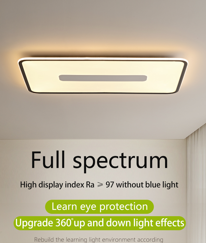 Luz de techo con Control remoto, luz LED redonda y cuadrada de alta ...